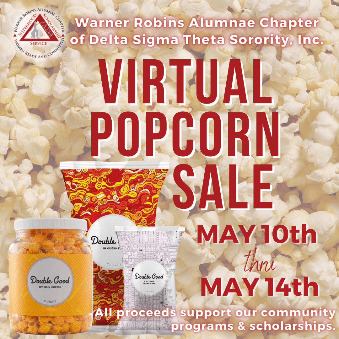 Double Good Popcorn Fundraiser | Warner Robins Alumnae Chapter | Delta ...